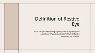 Restivo laser vision presentation Eye Lasik Austin | PDF