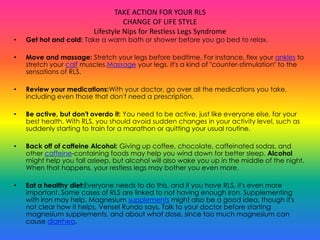 Restless legs syndrome | PPTX