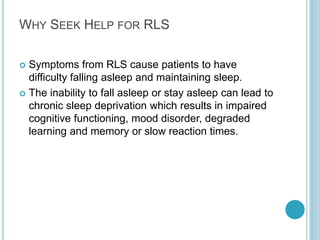 Restless leg syndrome | PPTX