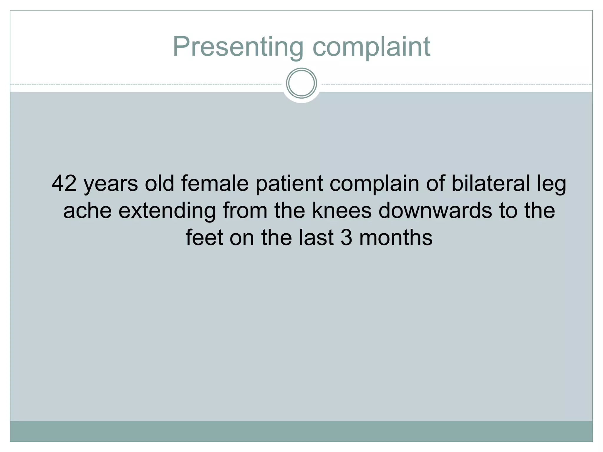 Restless leg syndrome | PPTX