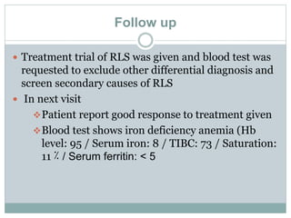 Restless leg syndrome | PPTX | Physical Therapy | Wellness