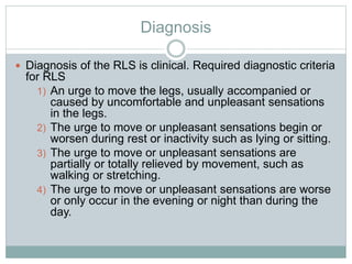 Restless leg syndrome | PPTX | Physical Therapy | Wellness