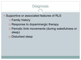 Restless leg syndrome | PPTX | Physical Therapy | Wellness
