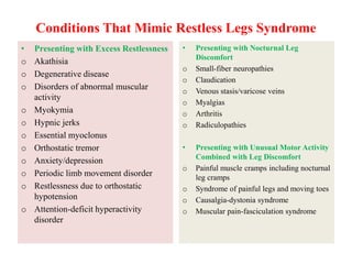 Restless leg syndrome | PPTX