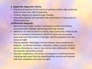 Restless leg syndrome | PPTX