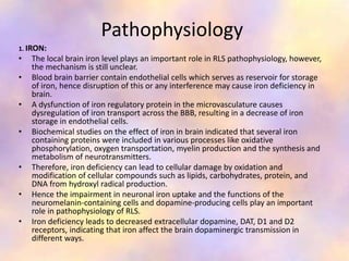 Restless leg syndrome | PPTX