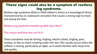 Restless rest syndrome - medical information | PPTX