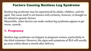 Restless rest syndrome - medical information | PPTX
