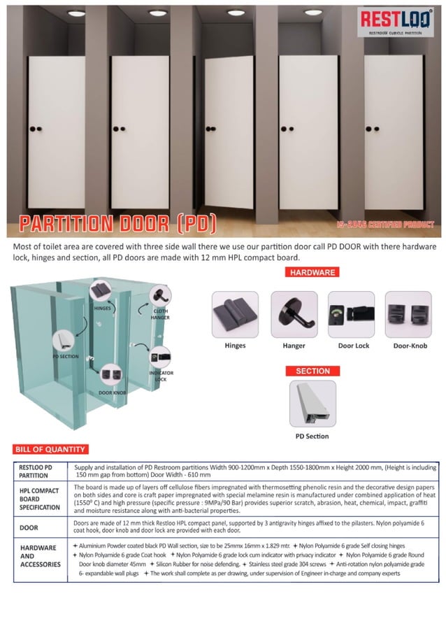 Restloo Toilet partitions- Product Catalog.pdf