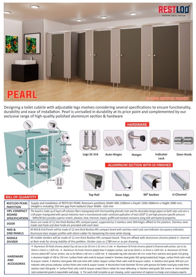 Restloo Toilet partitions- Product Catalog.pdf
