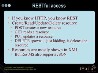 RestMS Introduction | PPT