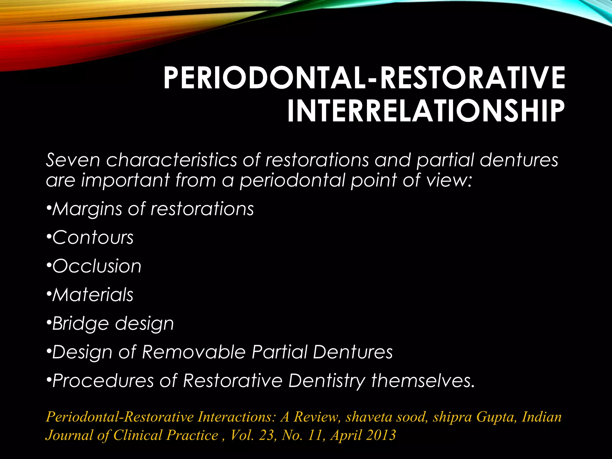 perio restorative | PPT