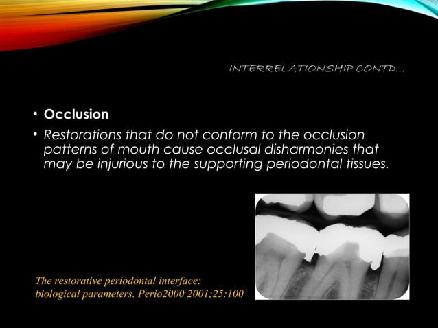 perio restorative | PPT | Dental Health | Diseases and Conditions