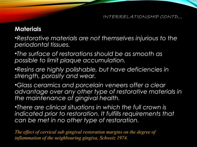 perio restorative | PPT | Dental Health | Diseases and Conditions