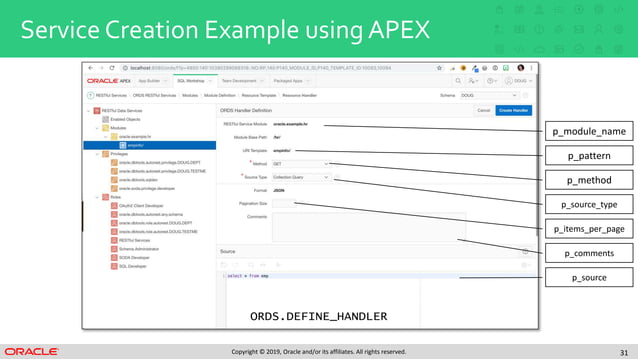 Oracle Office Hours Exposing Rest Services With Apex And Ords Ppt