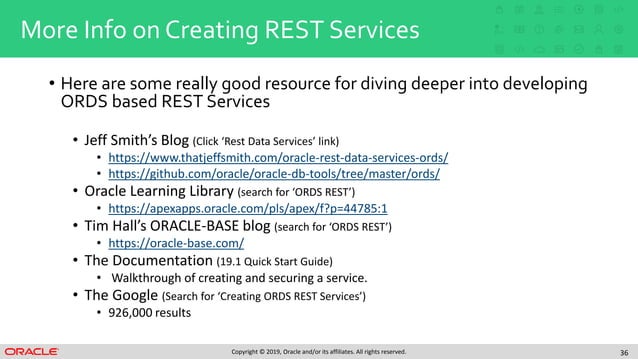 Oracle Office Hours Exposing Rest Services With Apex And Ords Ppt