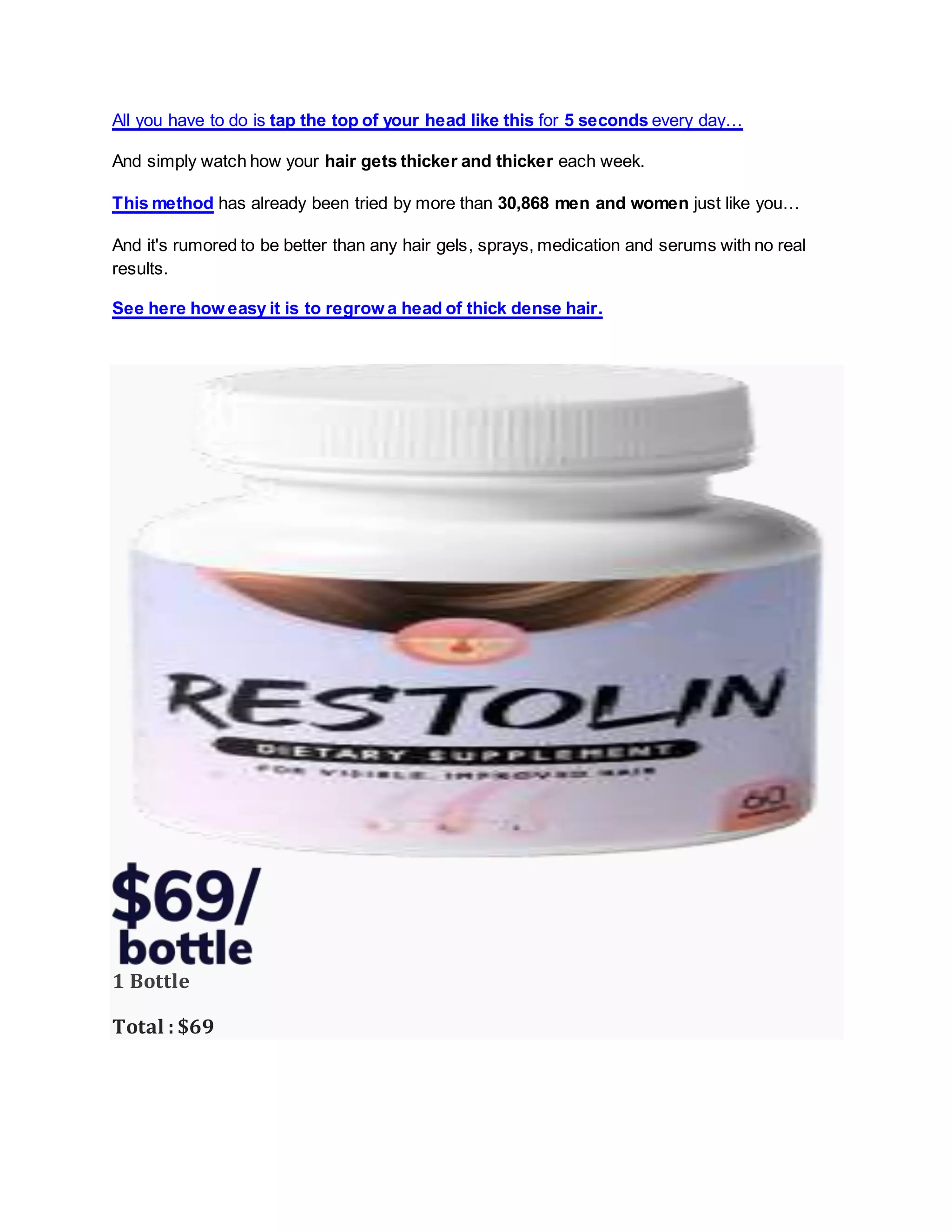 Restolin | DOCX | Hair Care | Beauty