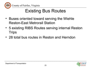 Reston Network Analysis: Existing Conditions | PPT