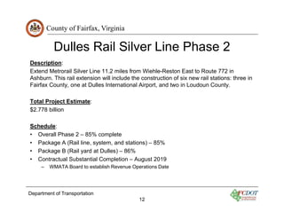 Reston Transit Station Areas Development and Transportation Projects | PDF