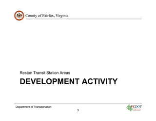 Reston Transit Station Areas Development and Transportation Projects | PDF