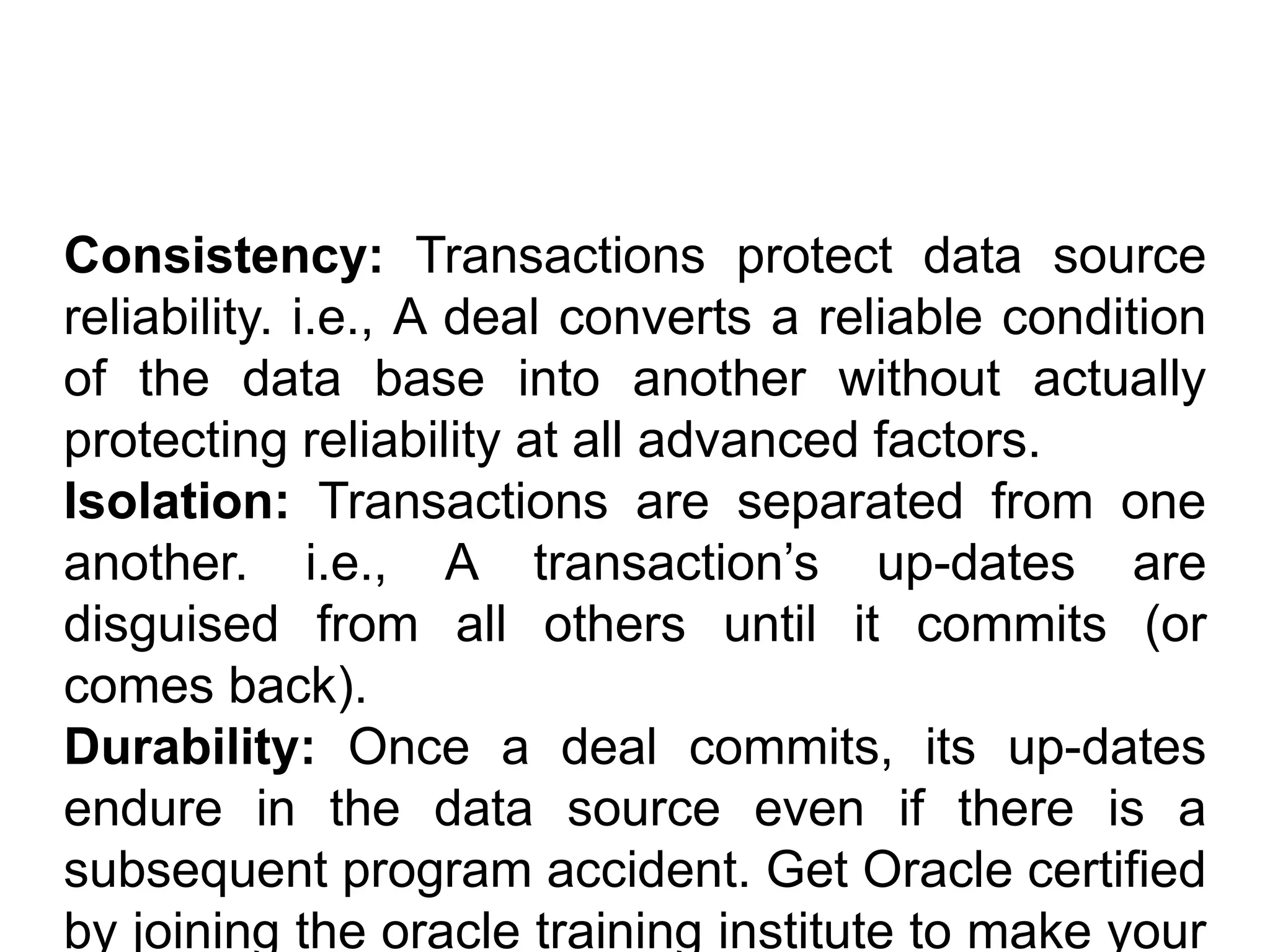 Restoration and-concurrency-database | PPT