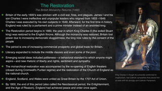 The Restoration & 18th Century (British Literature) | PDF