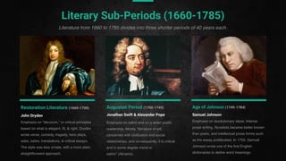 The Restoration & 18th Century (British Literature) | PDF