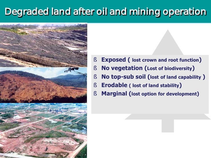 Restoring Degraded Land after Oil, Gas and Mining Operation