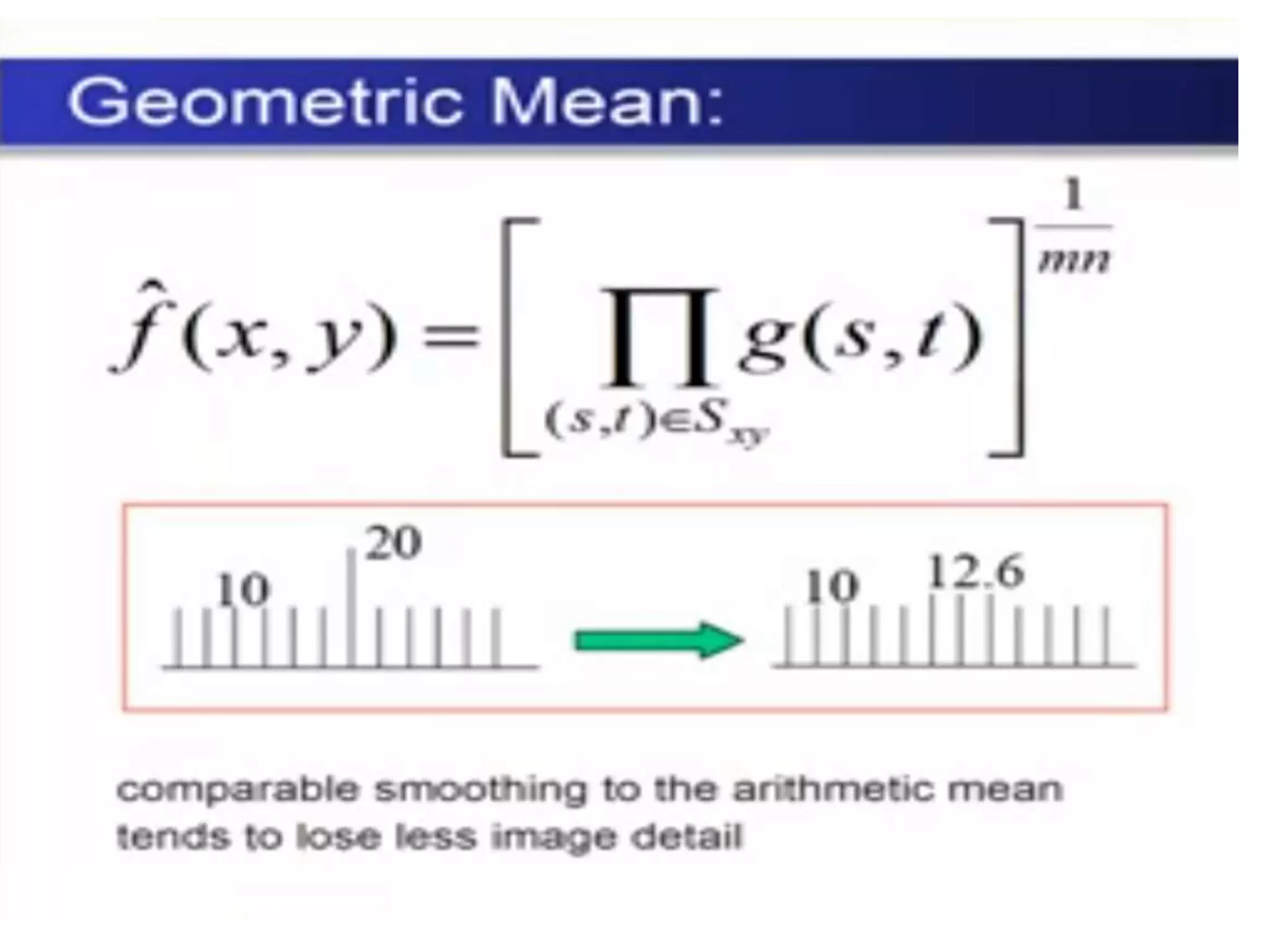 Restoration by spatial filtering | PPT Restoration by spatial filtering | PPT