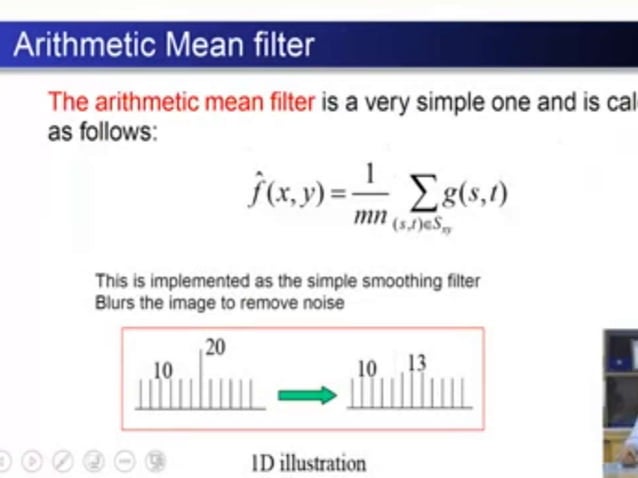 Restoration by spatial filtering | PPT Restoration by spatial filtering | PPT
