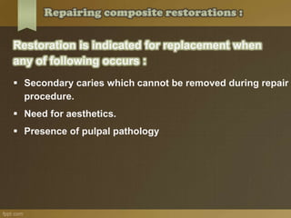 Restoration failure | PPTX