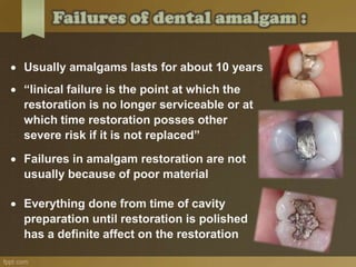 Restoration failure | PPTX
