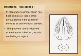 Restoration of endodontically treated teeth. | PPT