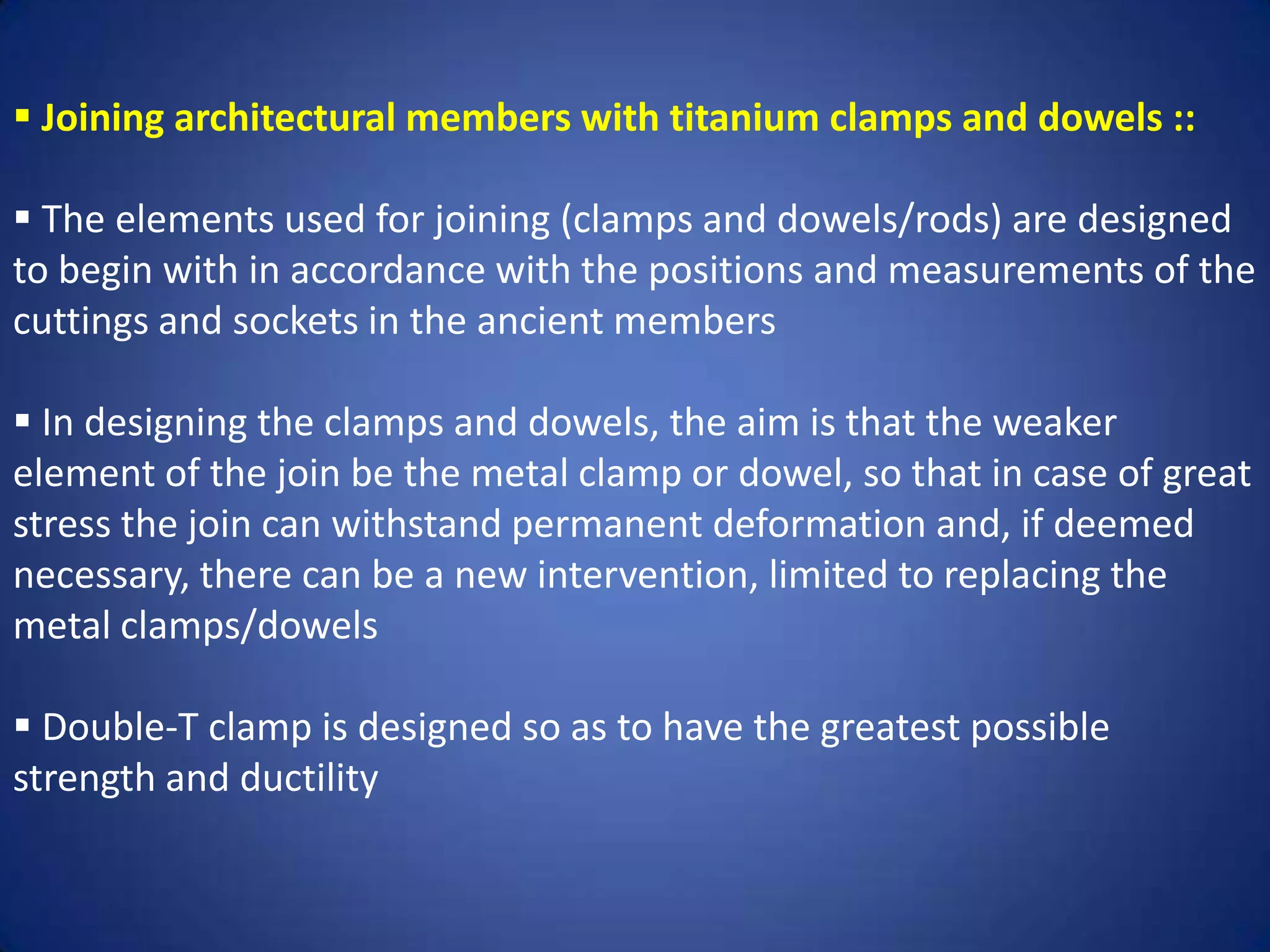 Restoration of monuments | PPTX