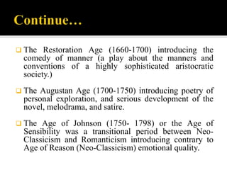 Restoration period (1660 1798) | PPT