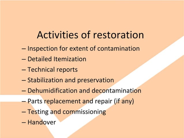 Restoration presentation | PPT | Indoor Environmental Quality | Home ...