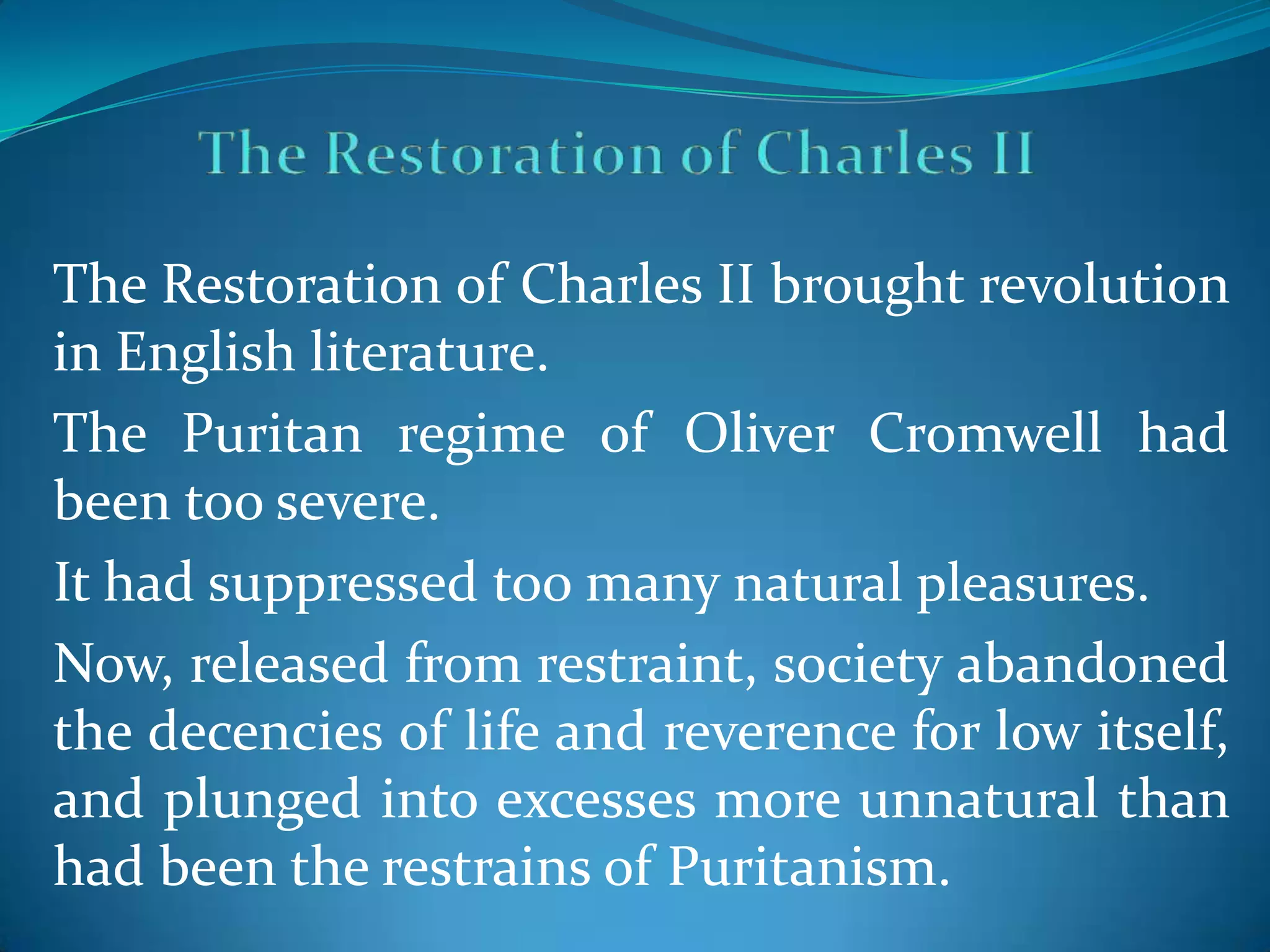 Restoration presentation | PPTX