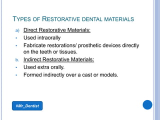 RESTORATIONS.pptx breif overview on Restorations | PPT
