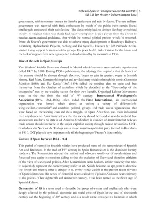 Restoration of Monarchy in Spain between 1874 to 1931 | DOCX