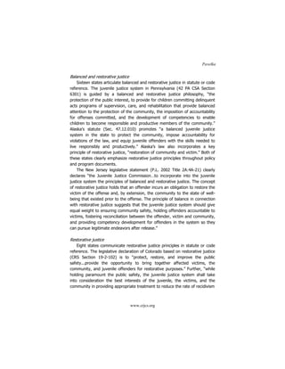 Restorative juvenile-justice-legislation-and-policy-a-national-assessement | PDF | Crime ...