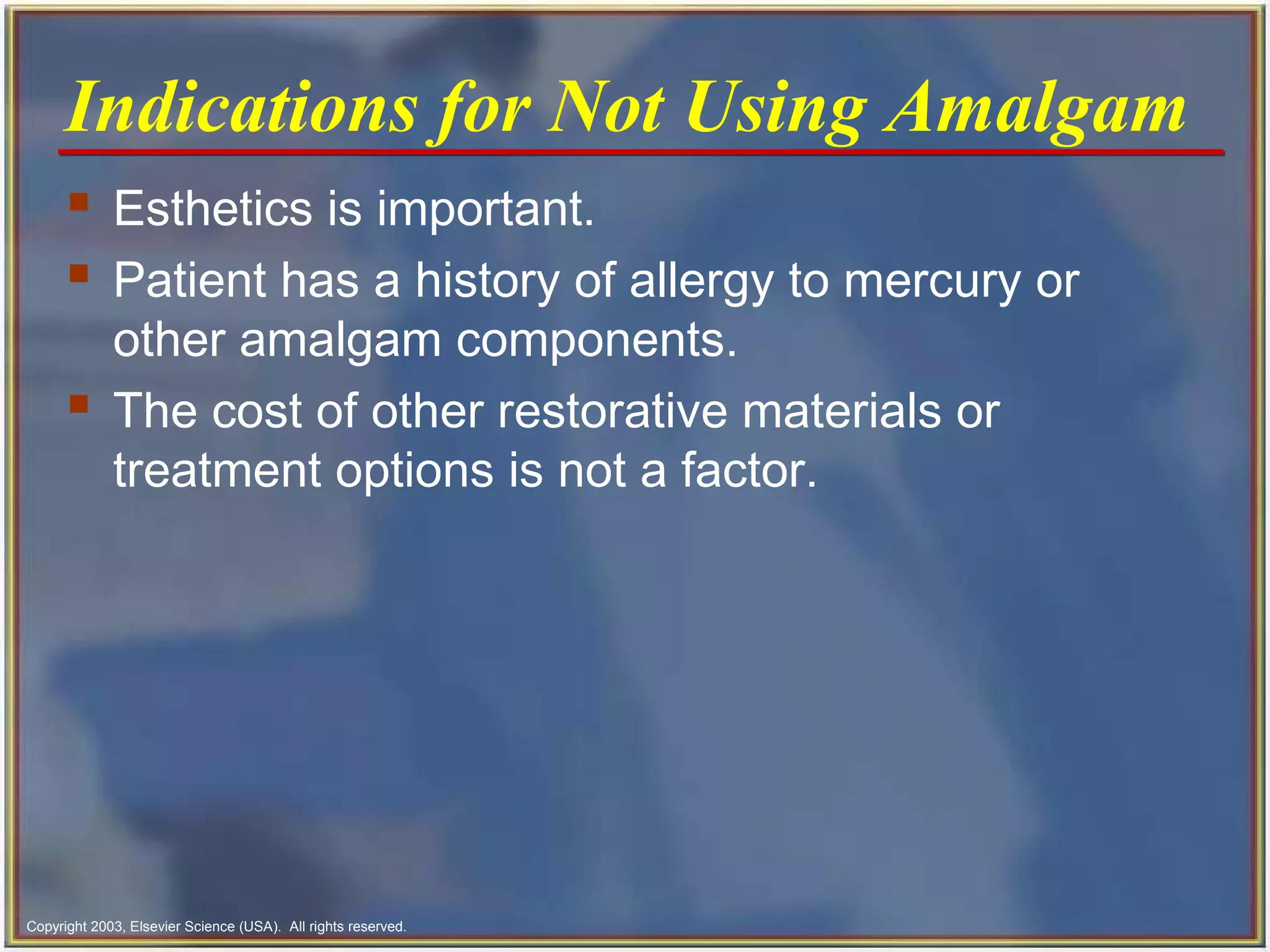 Restorative and esthetic dental materials | PPT
