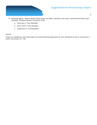 Restorative dental pharmacology | PDF