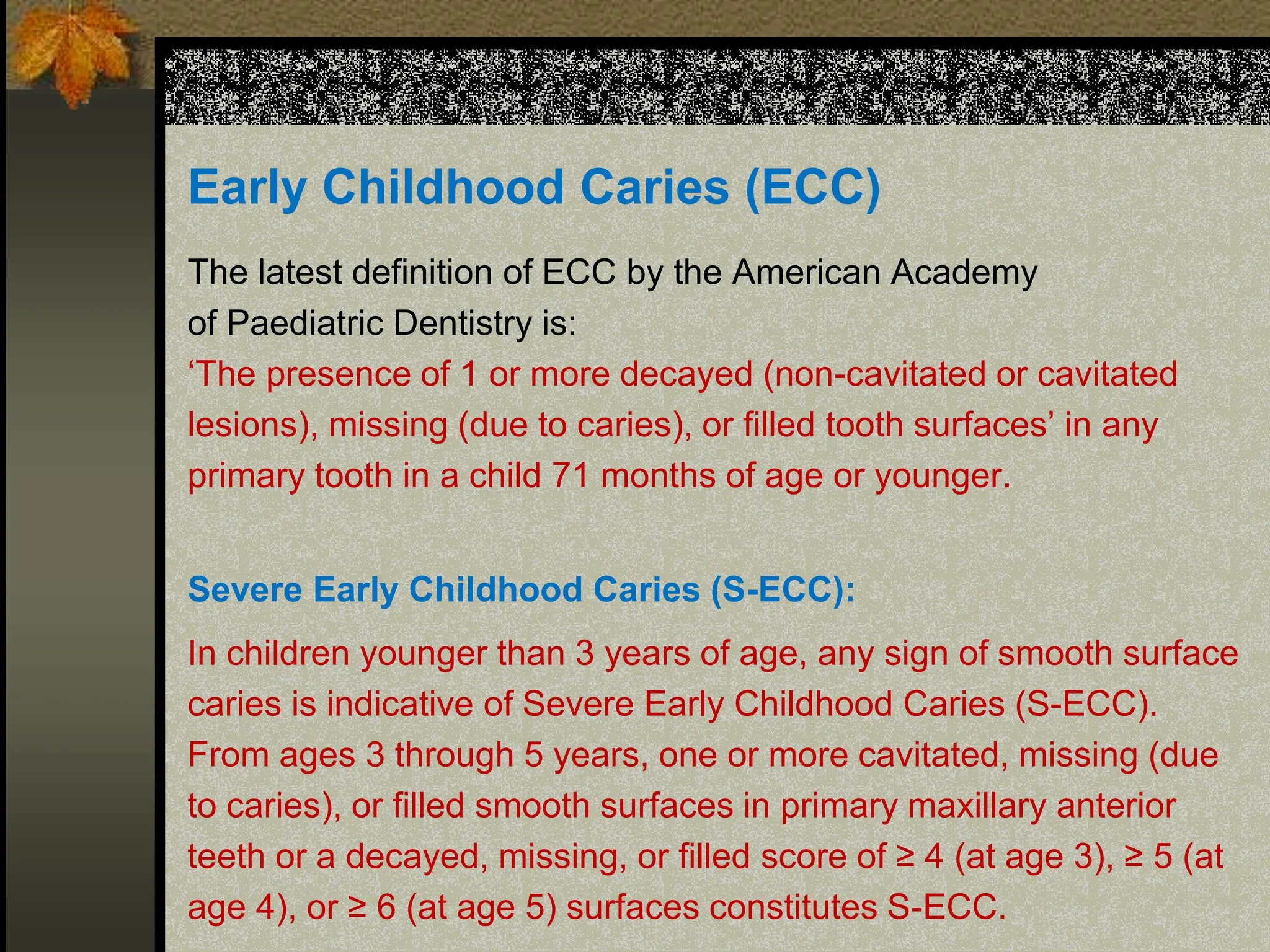 Restorative Dentistry For Children PAEDIATRIC DENTISTRY | PPT
