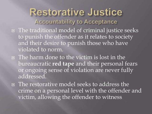 Restorative justice | PPT