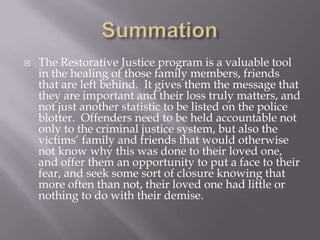 Restorative justice | PPTX