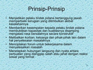 Konsep Restorative Justice Dalam Penyelesaian Perkara Pidana | PPT