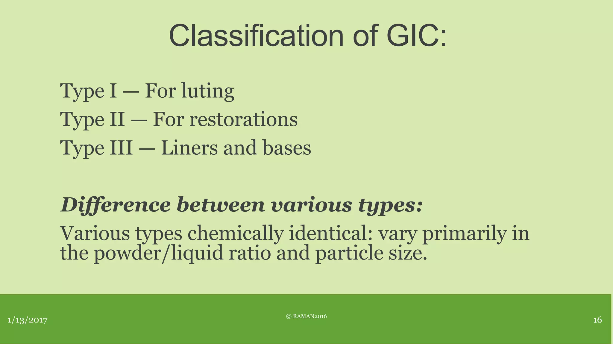 Restorative materials in dental caries | PPTX