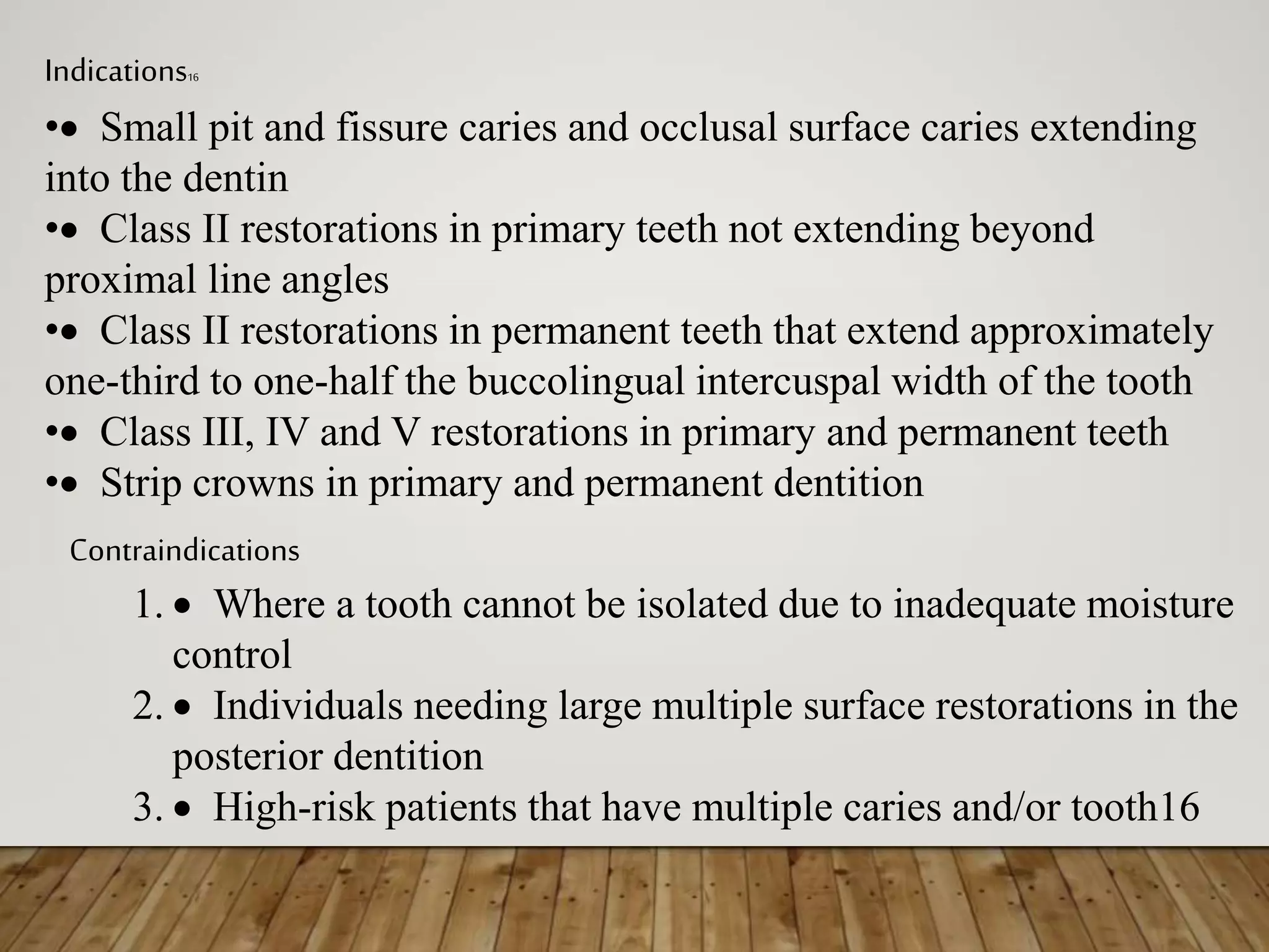 Restorative materials in pediatric dentistry class | PPT