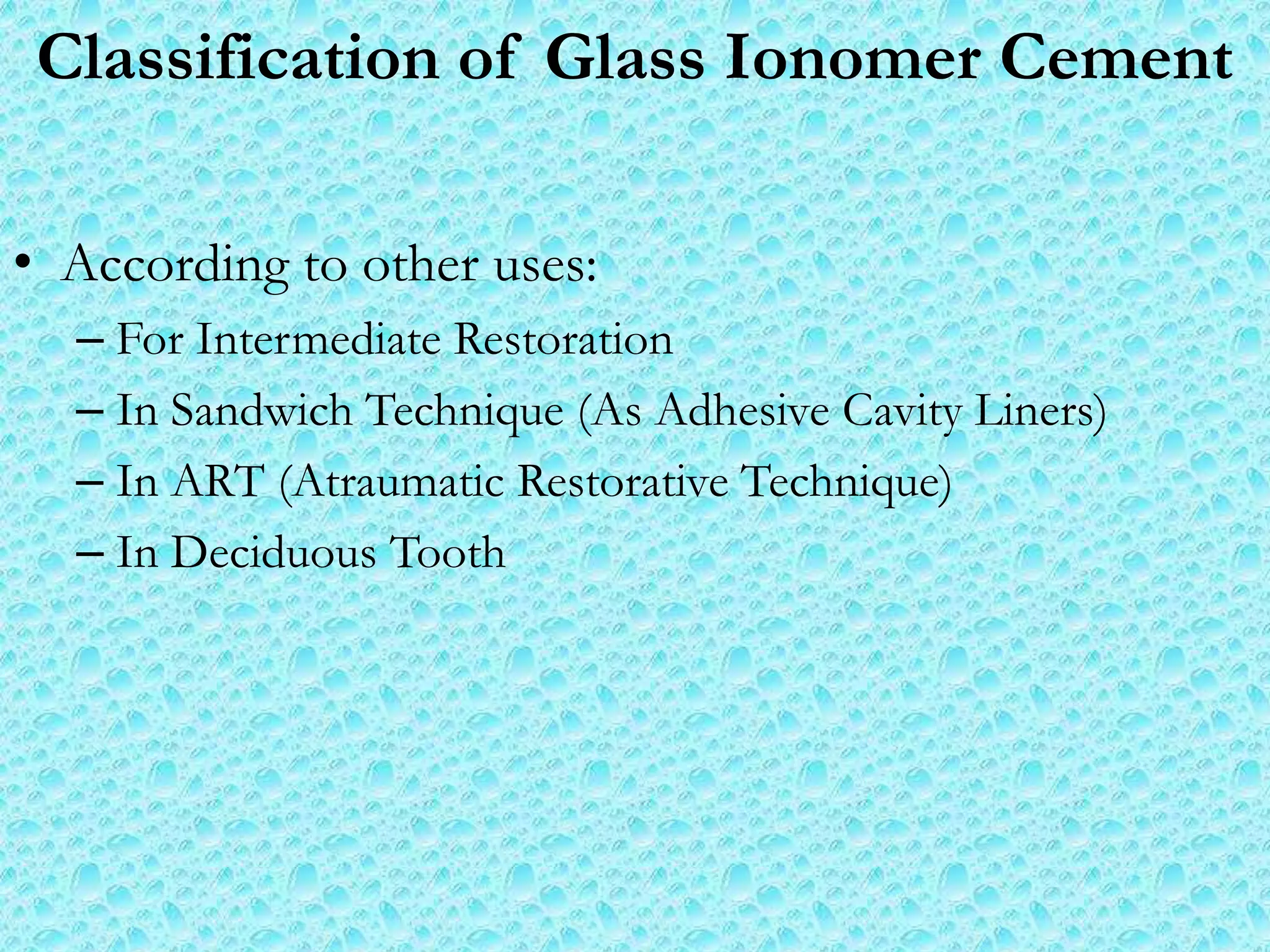 Restorative materials used in paediatric dentistry | PPTX