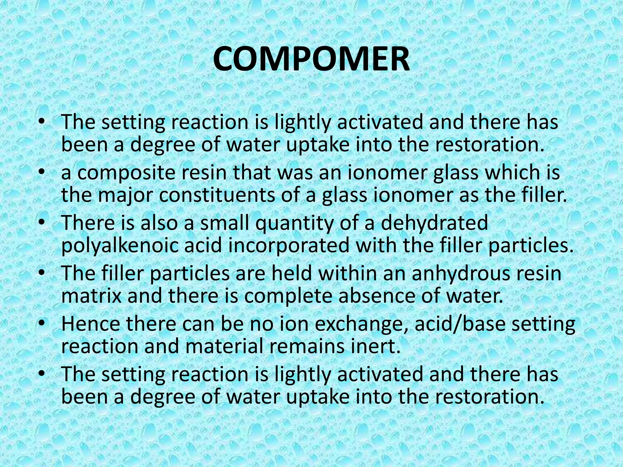 Restorative materials used in paediatric dentistry | PPTX